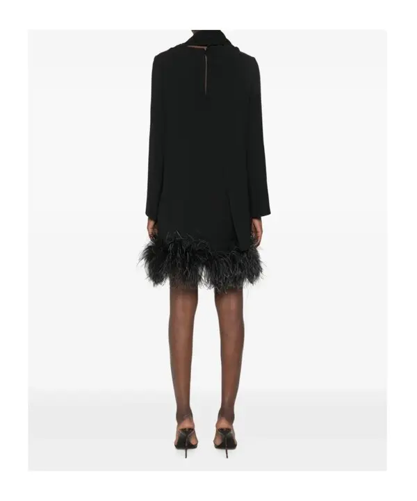P.a.r.o.s.h Feather Trim Dress
