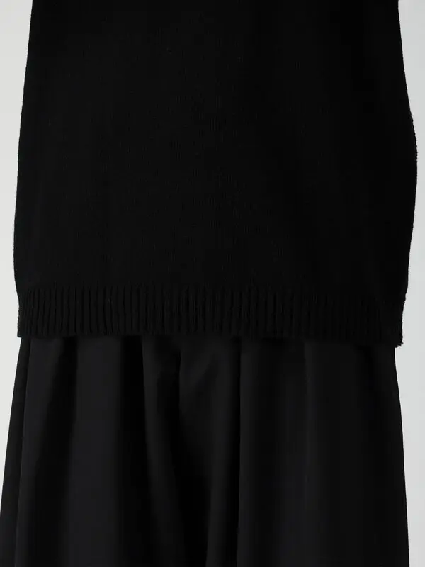 Yohji Yamamoto Single Jersey Embroidered Round Neck Pullover