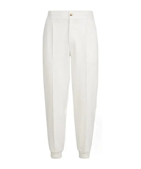 Brunello Cucinelli Techno Cotton French Terry Double Cloth Trousers