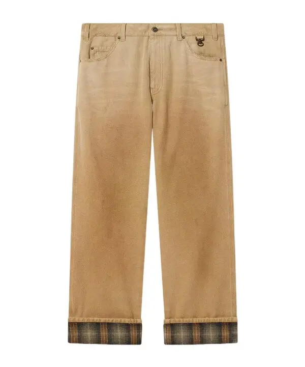 GOLDEN GOOSE Gradient Cotton Canvas Trousers