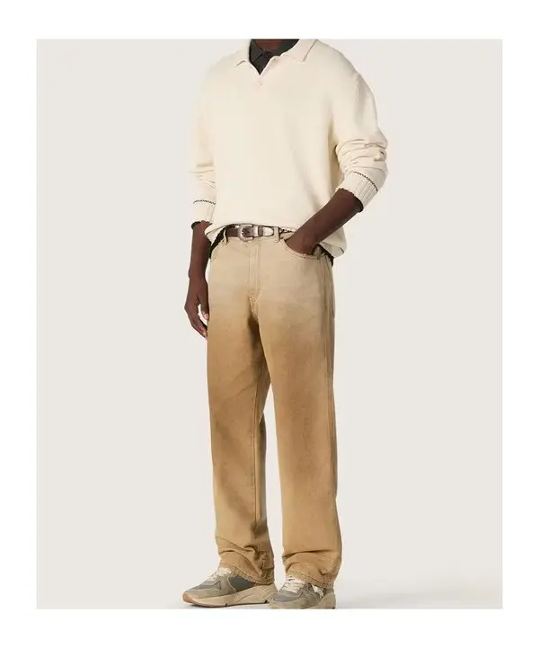 GOLDEN GOOSE Gradient Cotton Canvas Trousers