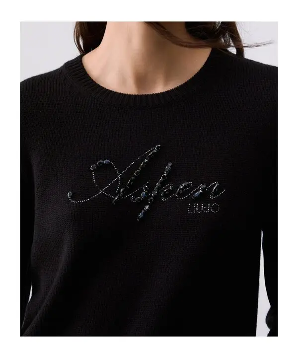 Liu Jo Gem-embroidered Sweater
