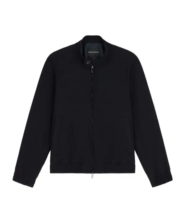 Emporio Armani Light Wool Stretch Seersucker Blouson
