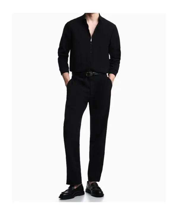 Emporio Armani Light Wool Stretch Seersucker Blouson