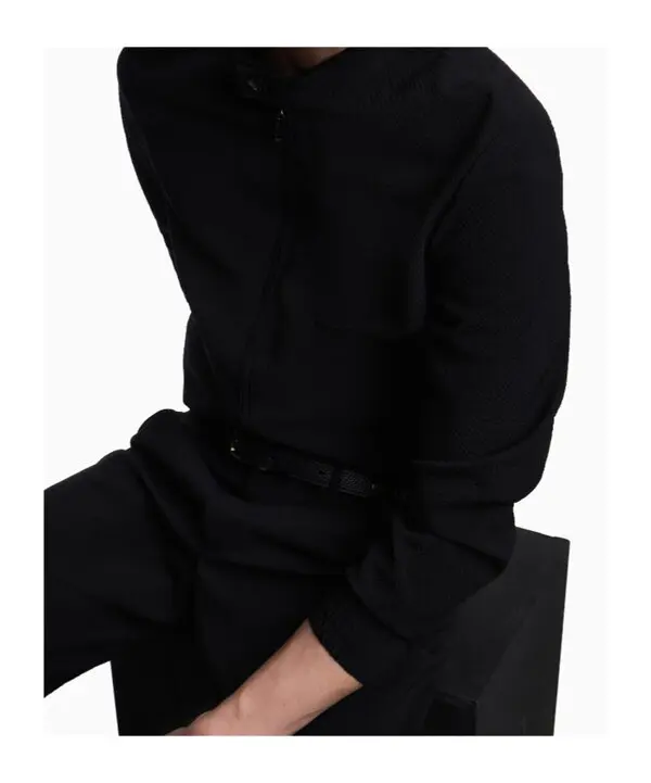 Emporio Armani Light Wool Stretch Seersucker Blouson