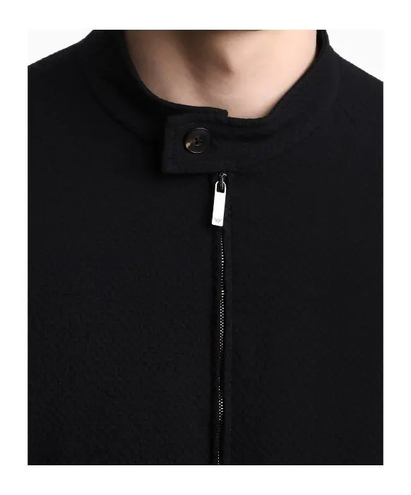 Emporio Armani Light Wool Stretch Seersucker Blouson
