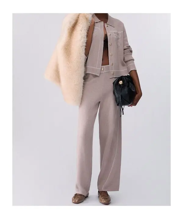 Liu Jo Contrast-stitch Casual Trousers