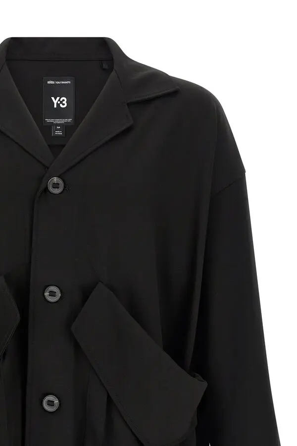 Y3 Single-breasted Chore Coat