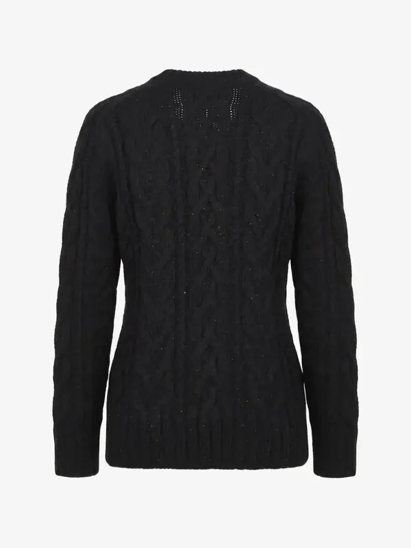 P.a.r.o.s.h Sequin-embellished Cable-knit Sweater