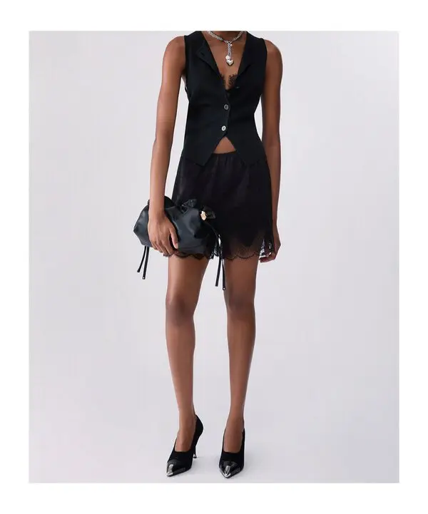Liu Jo Lace-detail Knit Tank Top