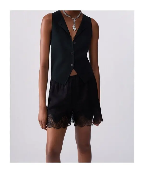 Liu Jo Lace-detail Knit Tank Top