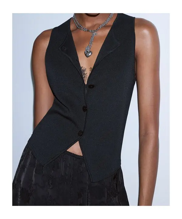 Liu Jo Lace-detail Knit Tank Top