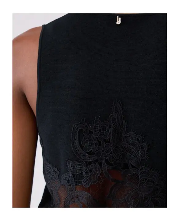 Liu Jo Lace-detail Knit Tank Top