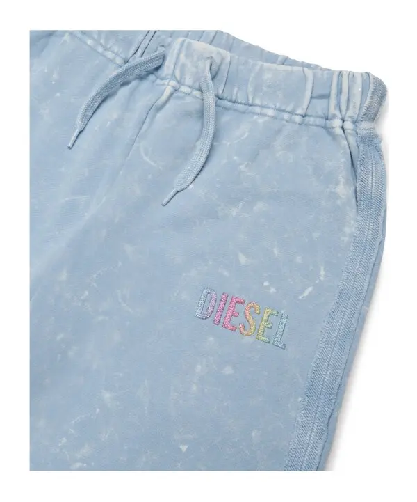 DIESEL® Acid-wash Logo-print Track Pants