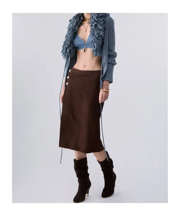 Liu Jo Tie-front Knit Cardigan With Faux-fur Collar