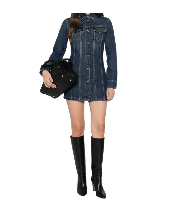 Liu Jo Long-sleeve Denim Dress