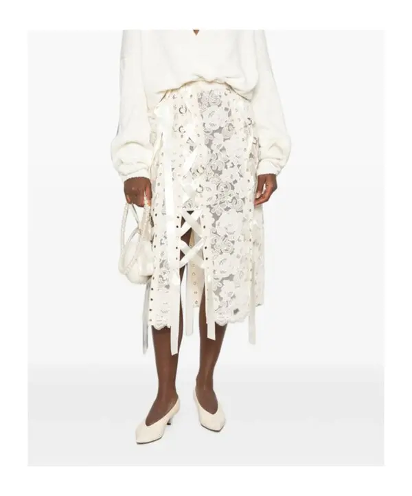 Simone Rocha Ribbon-loop Skirt