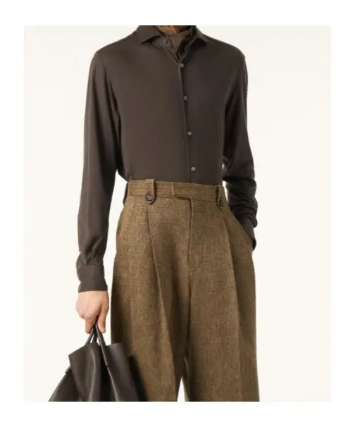 Loro Piana Andrew Shirt - Almond Shell