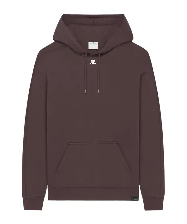 COURREGES Logo-patch Cotton Hoodie