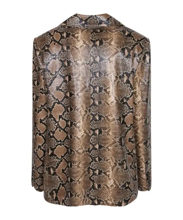 ERMANNO FIRENZE Snake-print Single-breasted Blazer