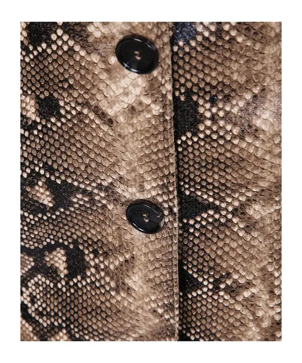 ERMANNO FIRENZE Snake-print Single-breasted Blazer