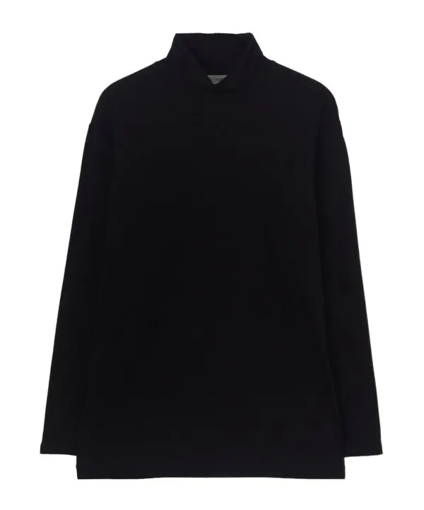 Yohji Yamamoto Soft Single Jersey High Neck Long Slv Tee