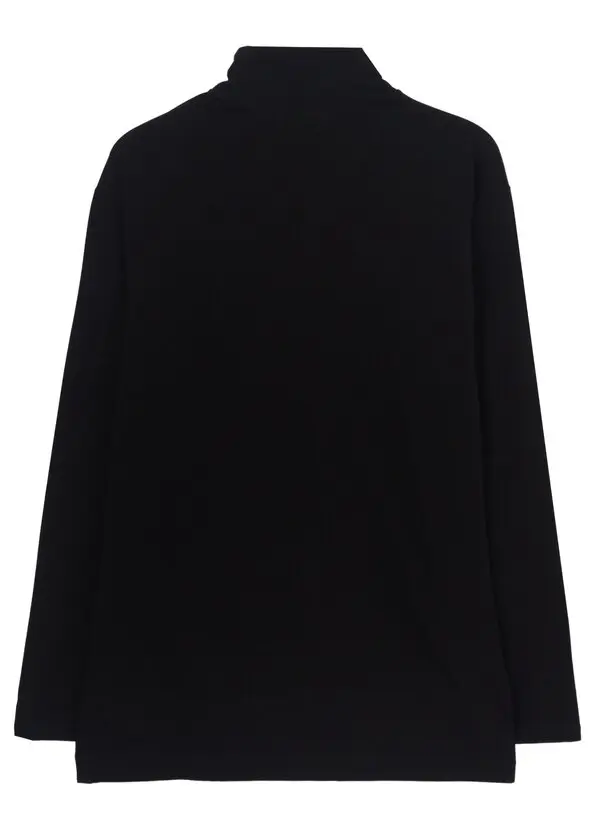 Yohji Yamamoto Soft Single Jersey High Neck Long Slv Tee