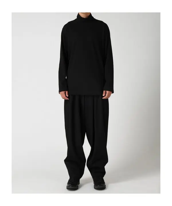 Yohji Yamamoto Soft Single Jersey High Neck Long Slv Tee