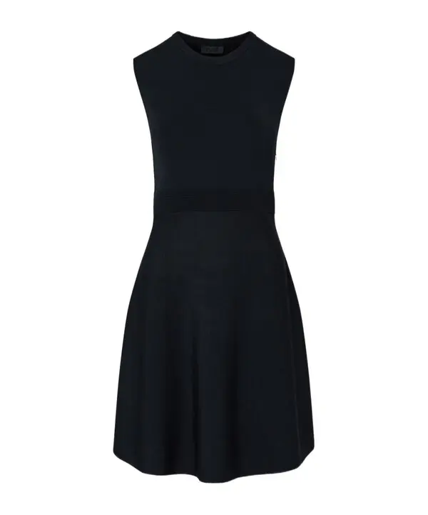 Liu Jo Knit Dress With Lace Details - Black