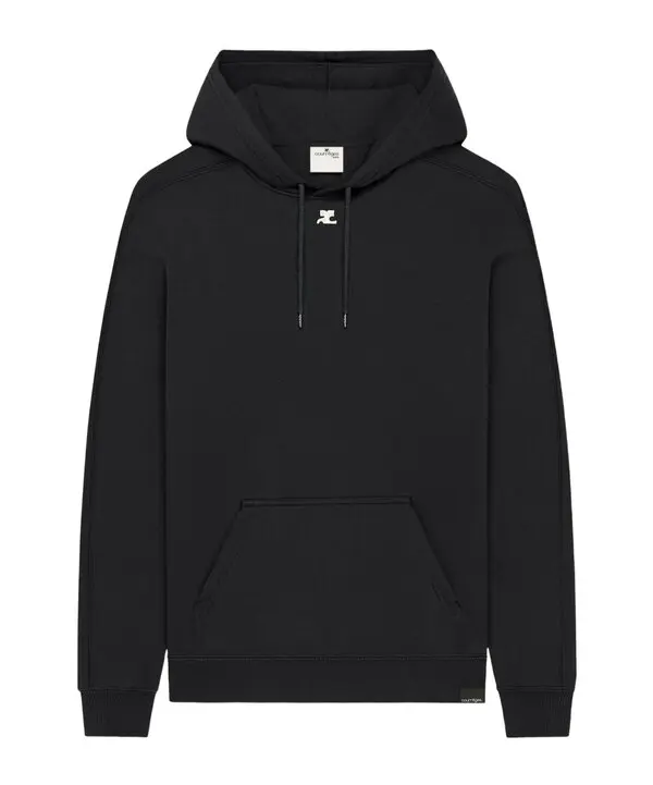 COURREGES Logo-patch Cotton Hoodie