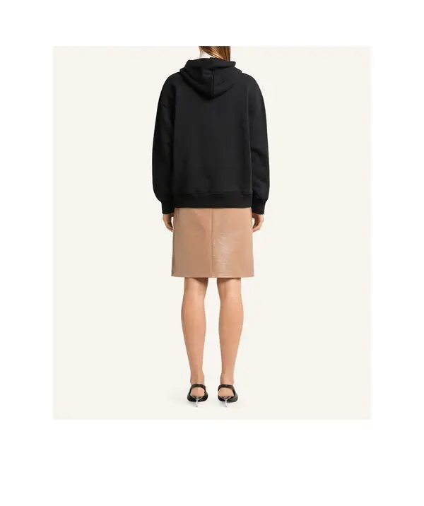 COURREGES Logo-patch Cotton Hoodie