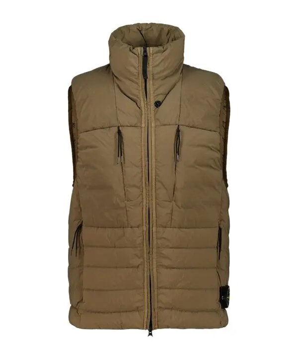 Stone Island Stand-up Collar Sleeveless Down Vest