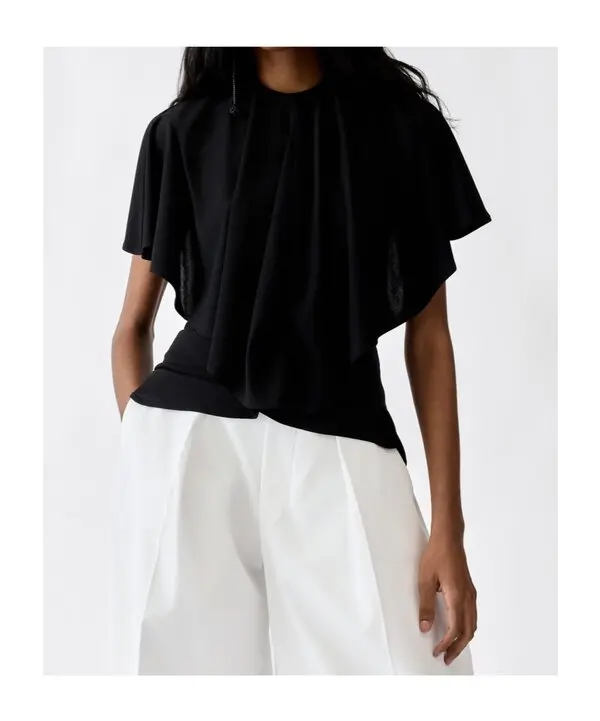 Jacquemus Pleated Cutout Back Top