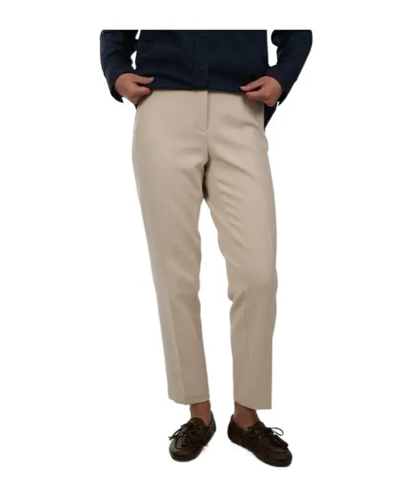 Peserico Pressed-crease Straight Leg Trousers