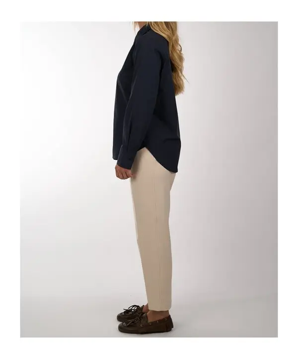 Peserico Pressed-crease Straight Leg Trousers
