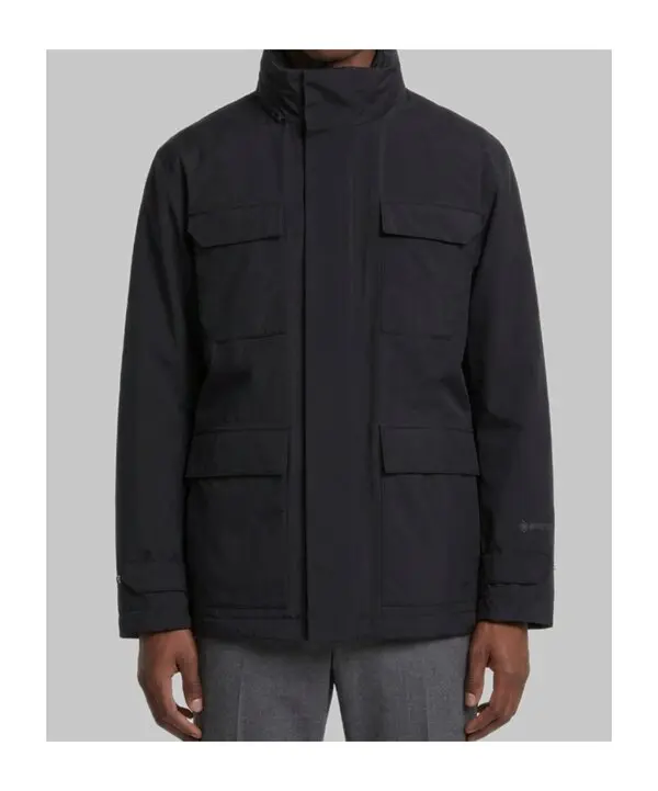 Herno High-neck Jacket With Stowable Hood