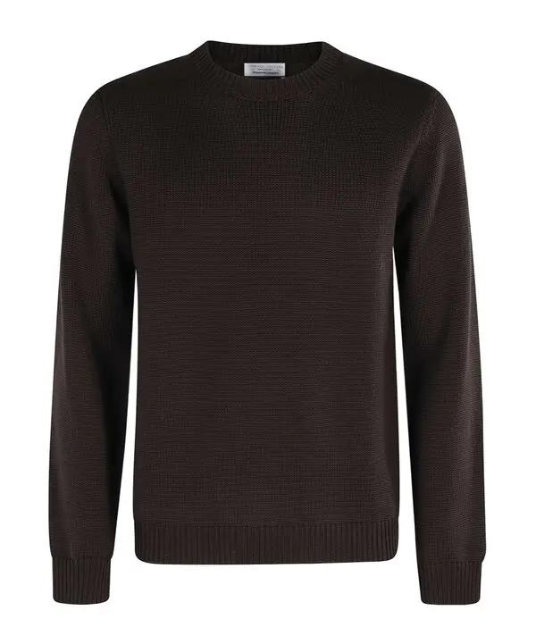ROBERTO COLLINA Crew Neck Long-sleeved Sweater