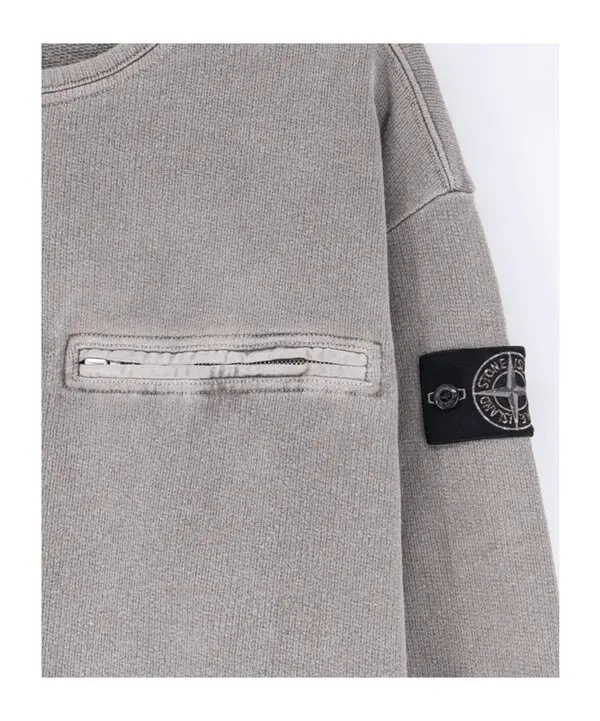 Stone Island Compass-badge Crewneck Sweatshirt