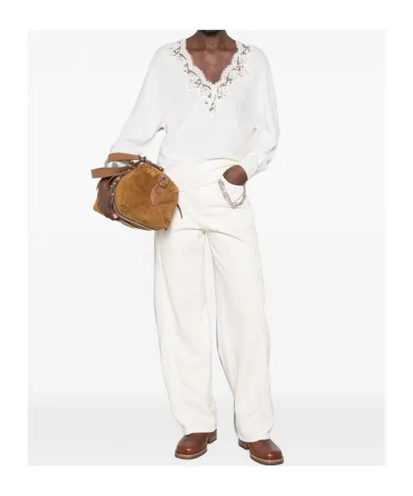 ERMANNO FIRENZE Chain Detail Trousers