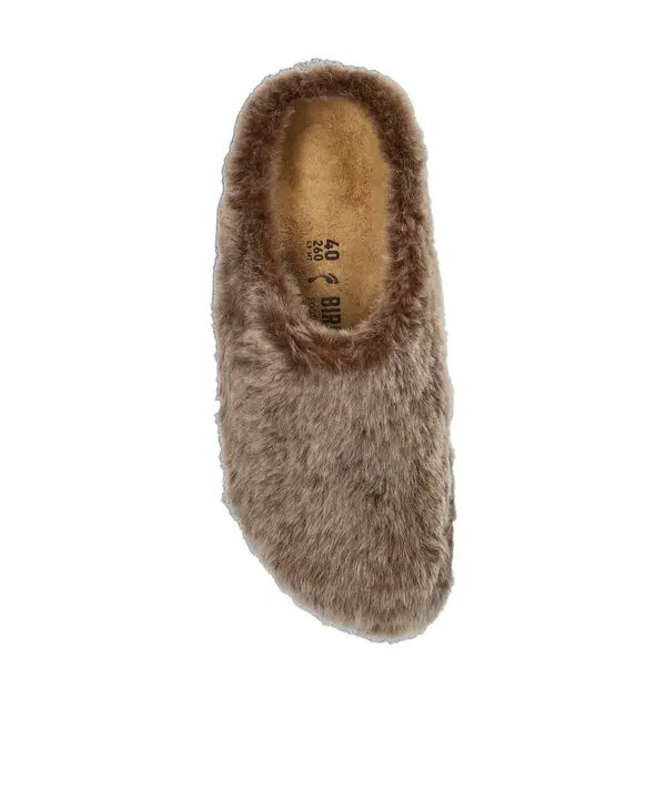 BIRKENSTOCK Amsterdam Wrapped Shearling Slipper - Brown