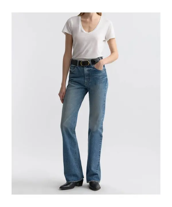 NILI LOTAN High-waisted Wide-leg Jeans