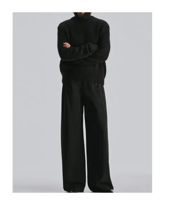 THE ROW Gala Pant In Wool Twill