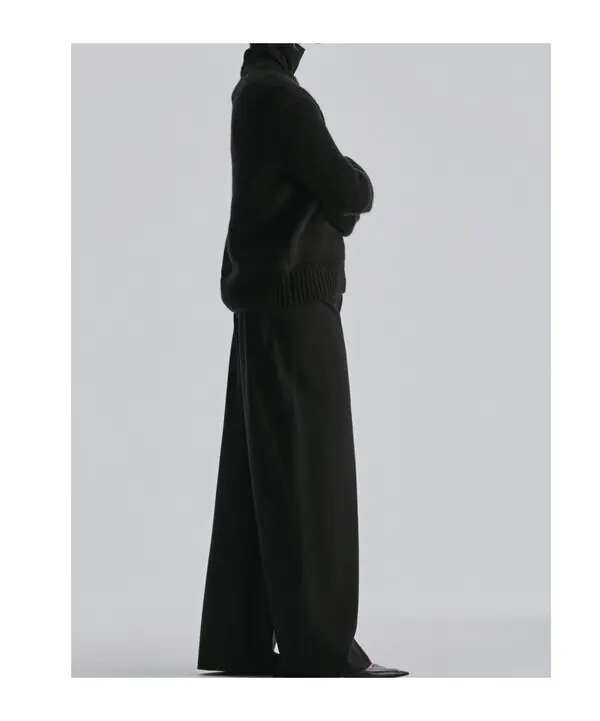 THE ROW Gala Pant In Wool Twill