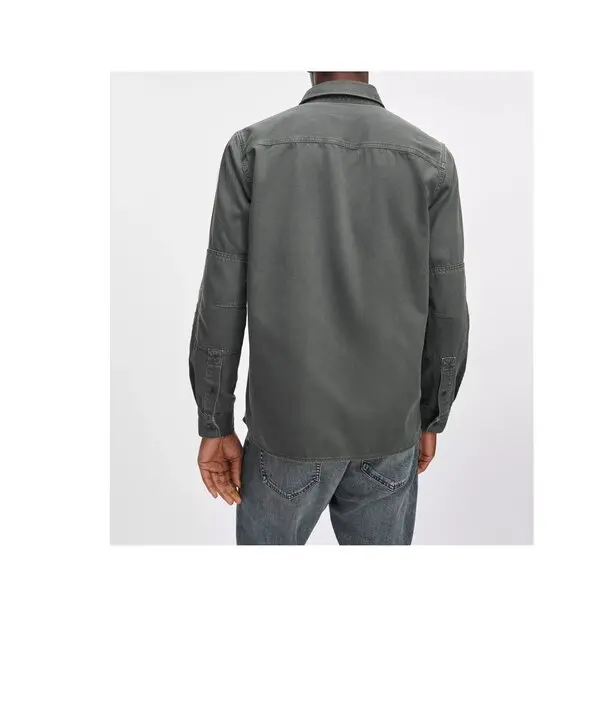 Rag & Bone Long-sleeved Denim Shirt Jacket - Dark Green