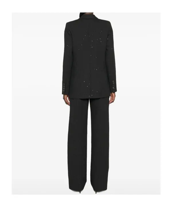 ERMANNO FIRENZE Double-breasted Long-sleeve Blazer