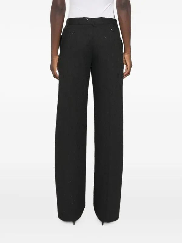 ERMANNO FIRENZE Striped Detail Trousers With Embellishments
