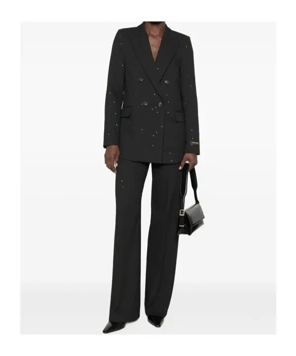 ERMANNO FIRENZE Striped Detail Trousers With Embellishments