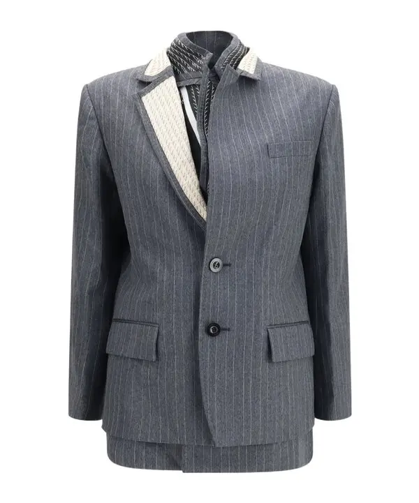 Sacai Layered Pinstripe Blazer