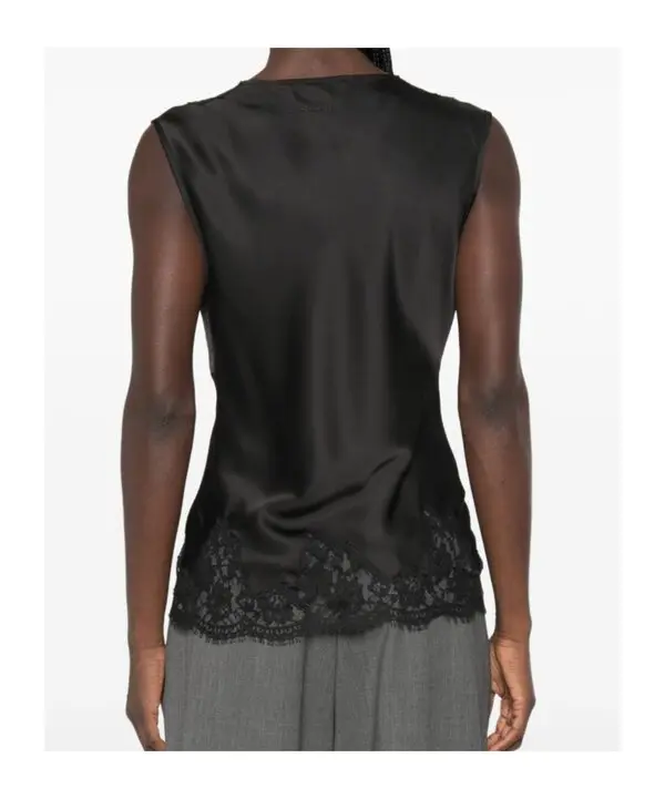 ERMANNO FIRENZE Lace-detail Tank Top