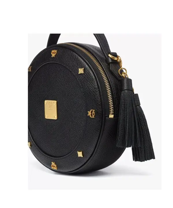 Mcm Pina Studded Shoulder Bag
